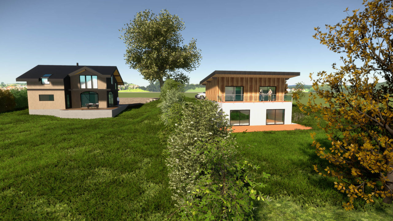 Construction de deux maisons à ossature bois - MocaBois